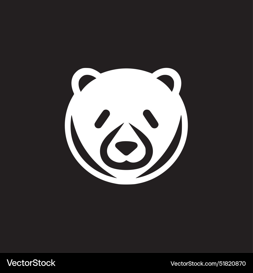 Bear - minimalist and simple silhouette Royalty Free Vector
