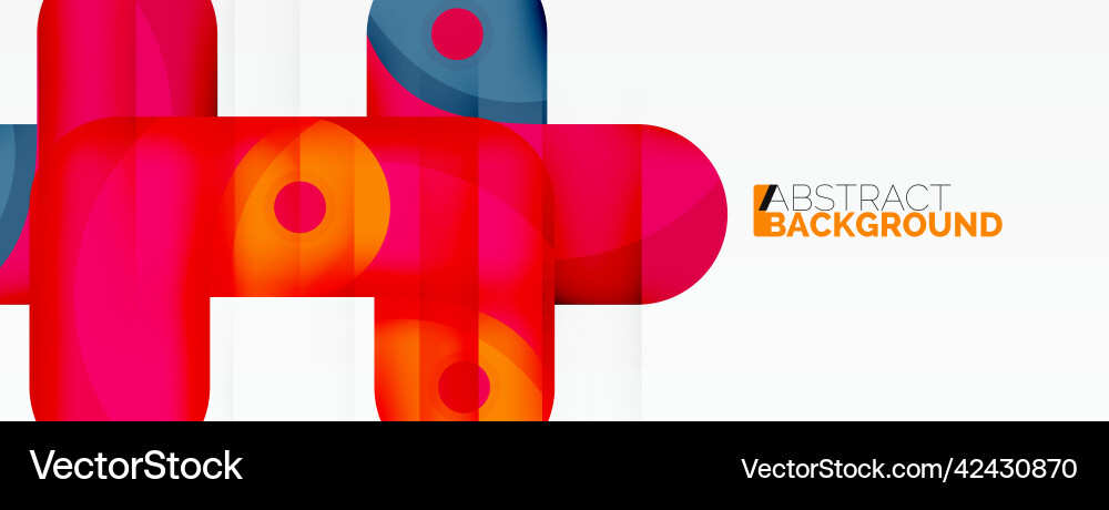 Creative geometric wallpaper round arrow shape Vector Image