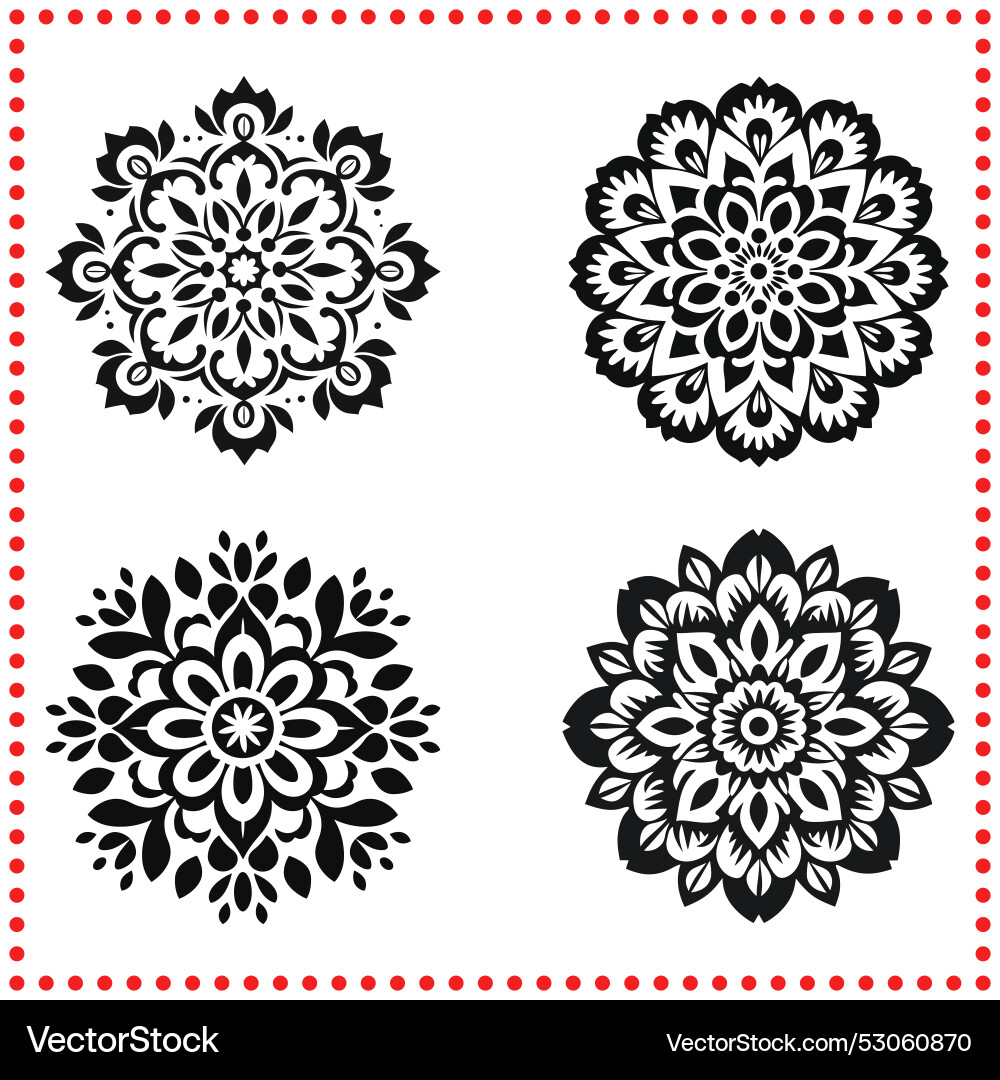 Detailed mandala art perfect for personalizing Vector Image