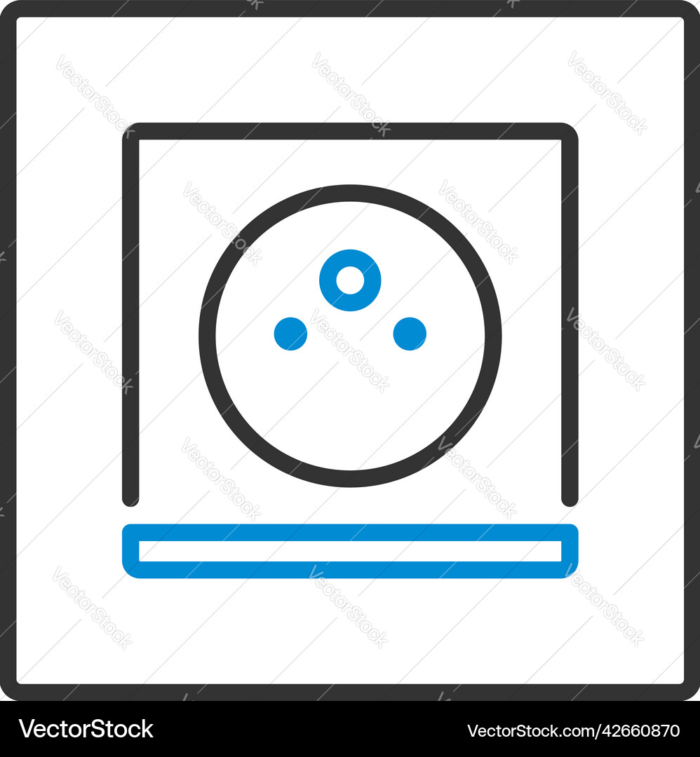 France electrical socket icon Royalty Free Vector Image