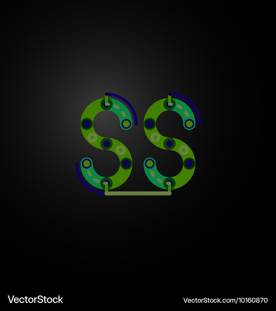 Linear letter concept Royalty Free Vector Image