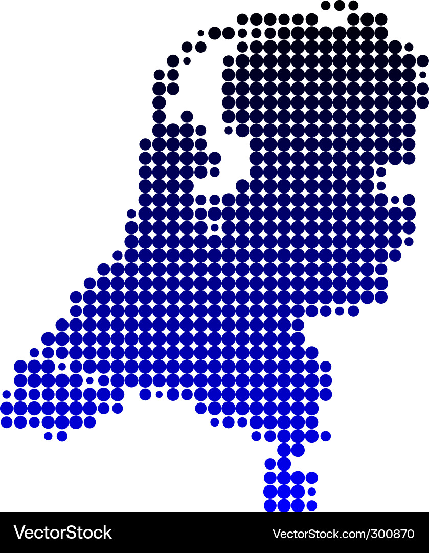 Map of the netherlands Royalty Free Vector Image