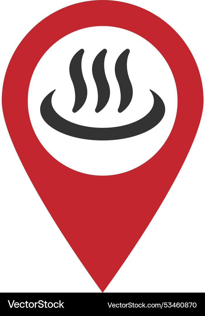 Onsen hot springs icon Royalty Free Vector Image