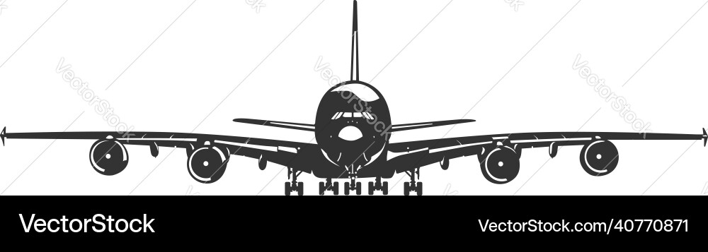 Airbus A380 Superjumbo Royalty Free Vector Image