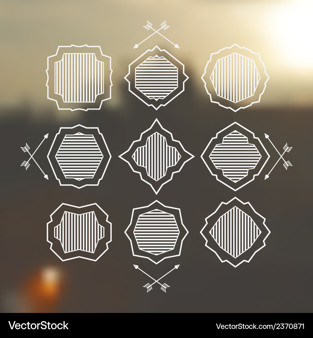 Label elements Royalty Free Vector Image - VectorStock