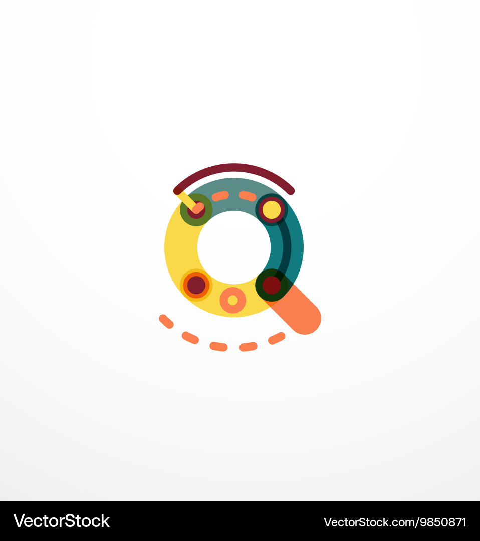 Linear letter concept Royalty Free Vector Image