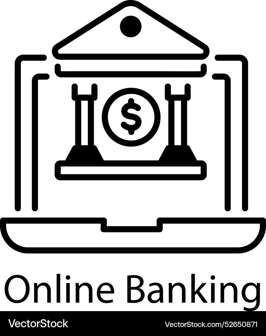 Online banking Royalty Free Vector Image - VectorStock