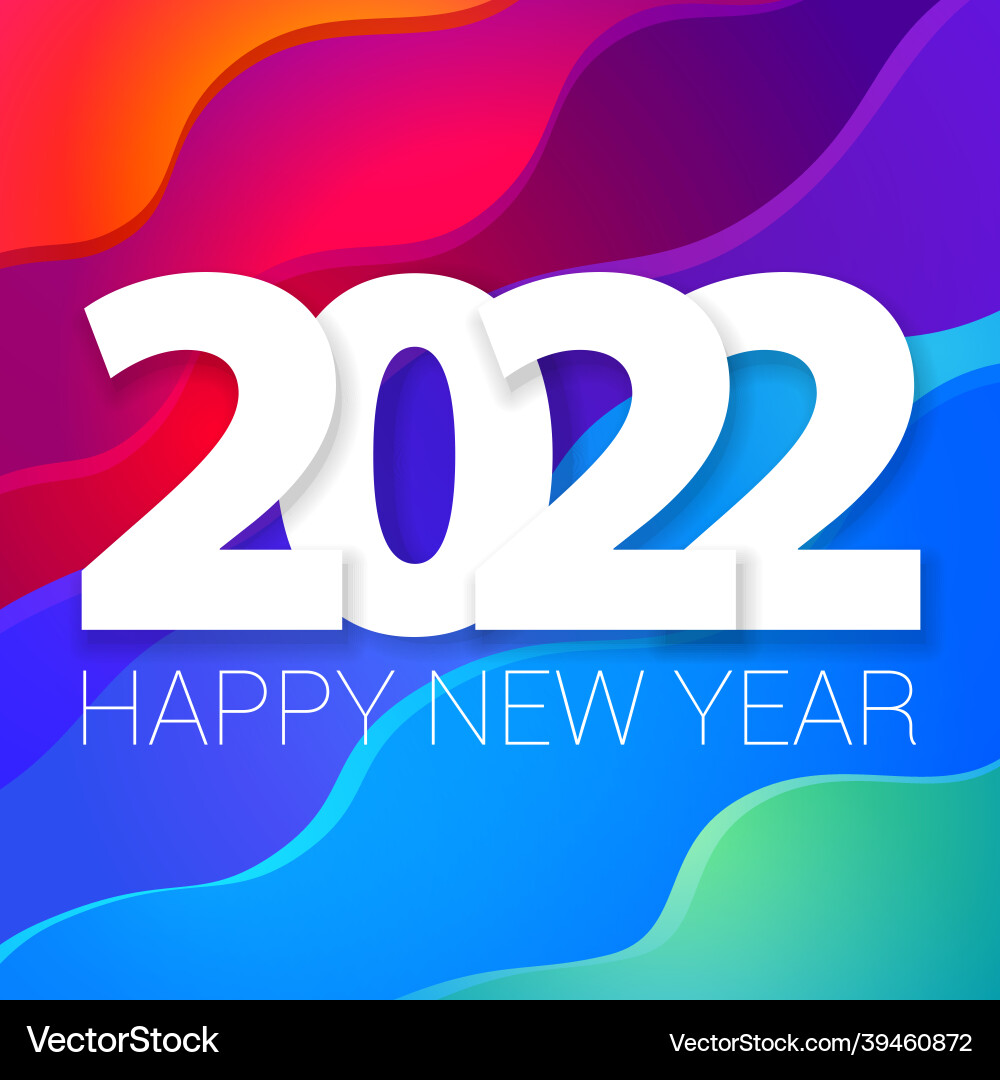 2022 new year banner Royalty Free Vector Image