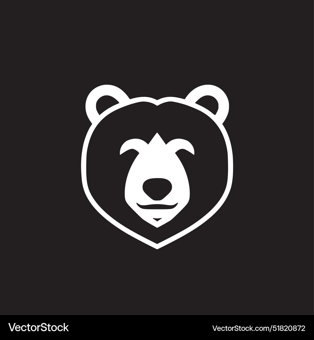 Bear - minimalist and simple silhouette Royalty Free Vector