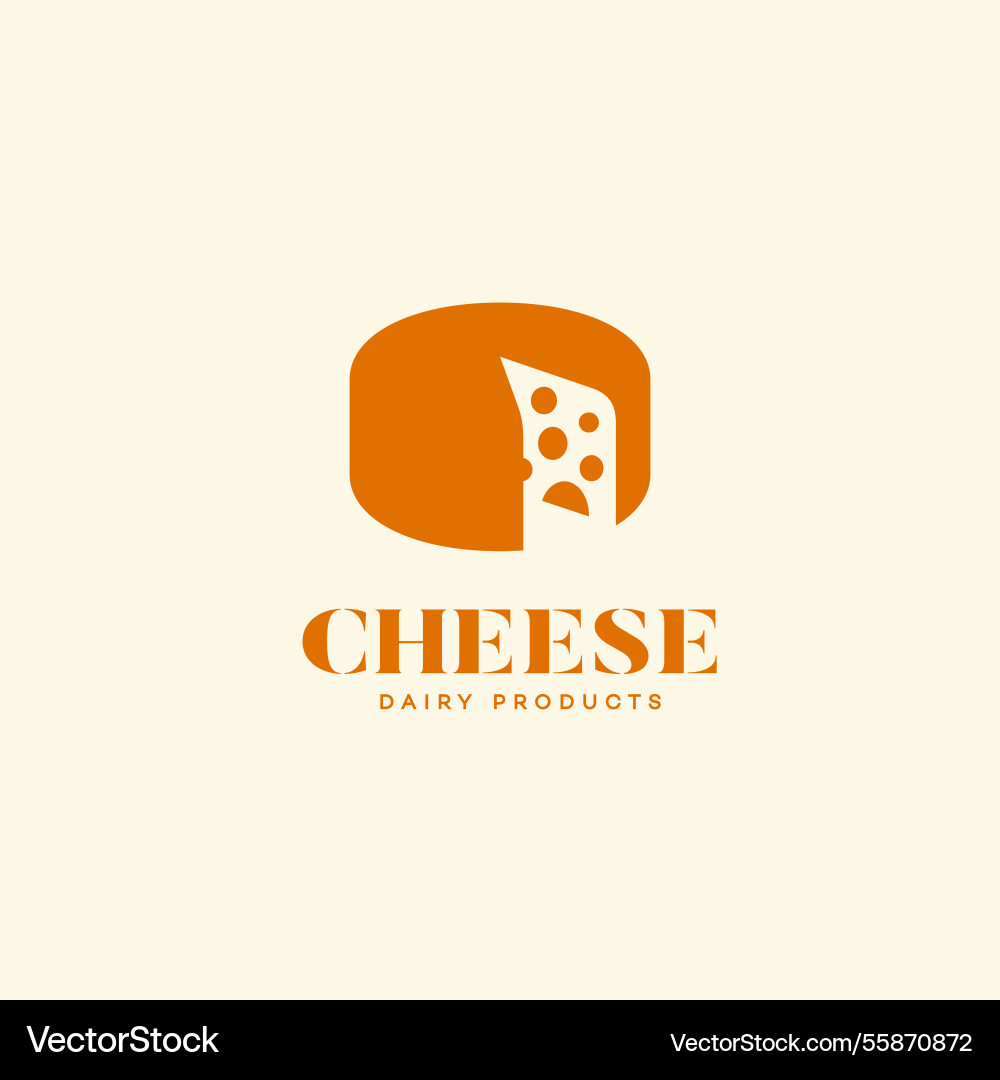 Cheese logo Royalty Free Vector Image - VectorStock