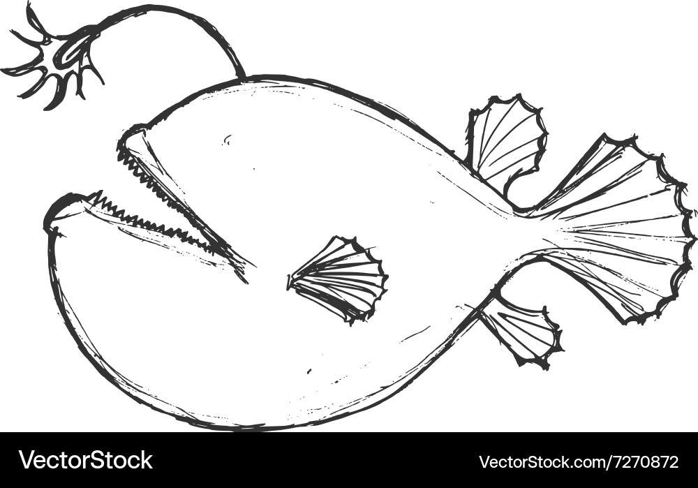 Deep-sea fish Royalty Free Vector Image - VectorStock