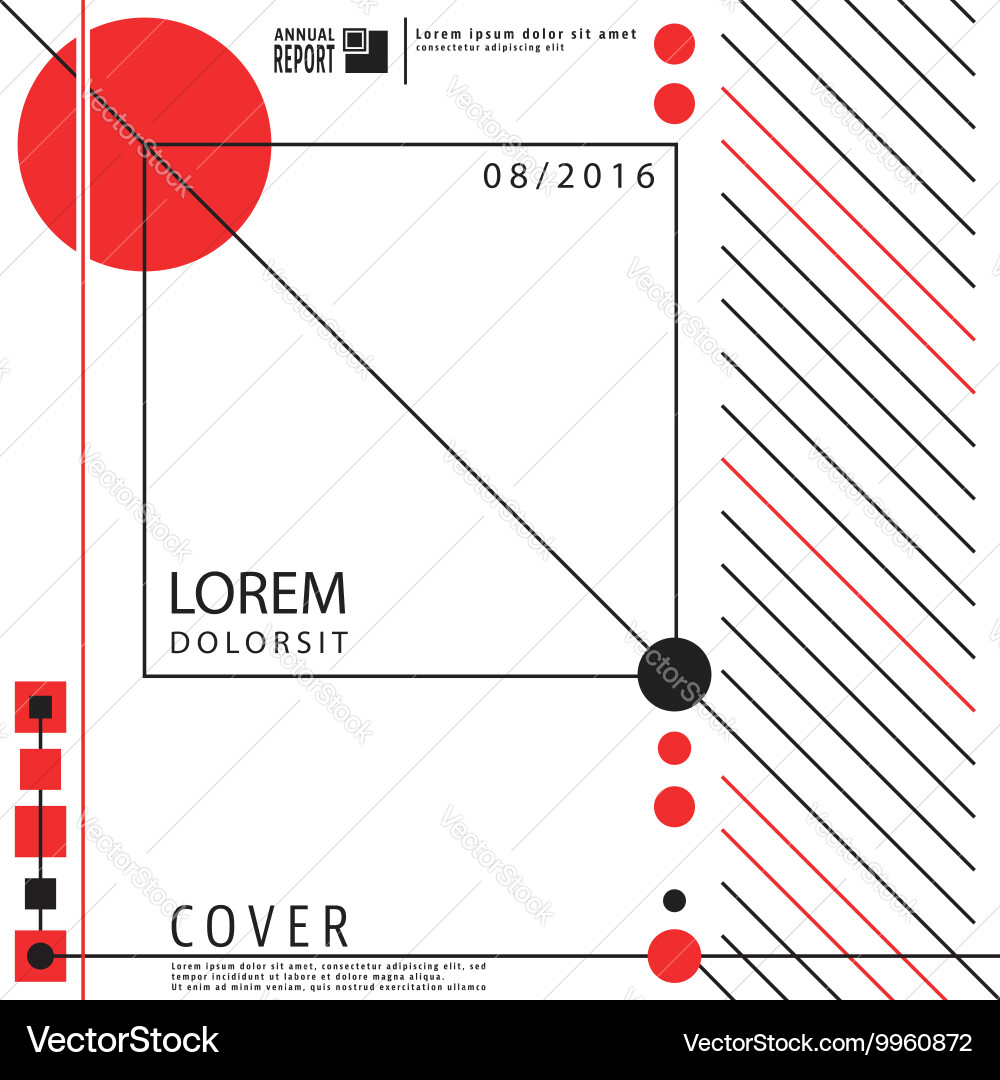 Geometry cover brochure Royalty Free Vector Image