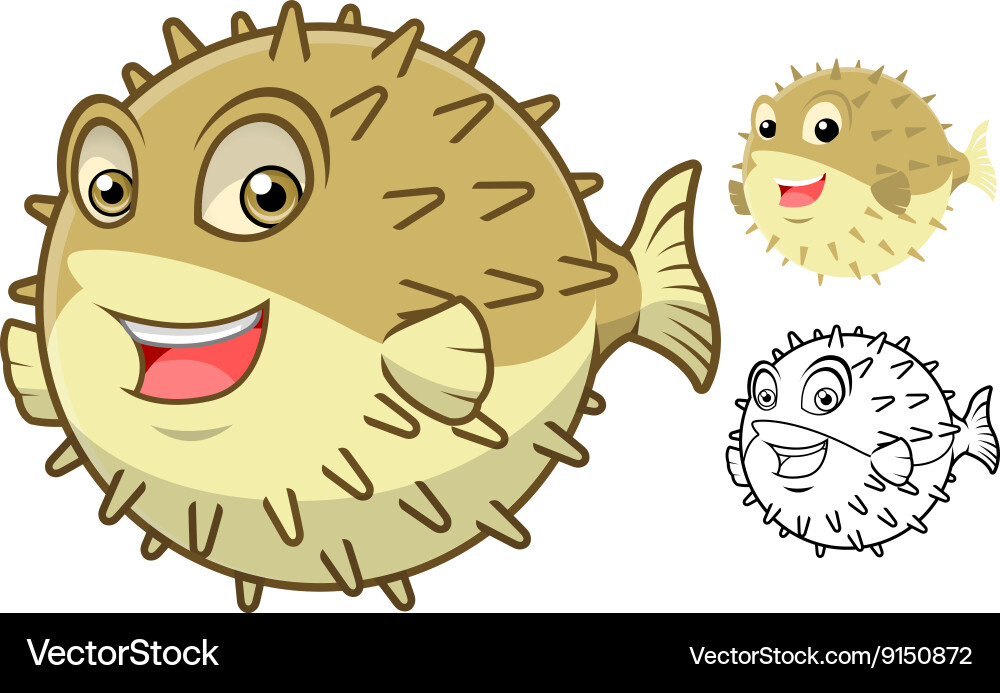 Puffer fish Royalty Free Vector Image - VectorStock
