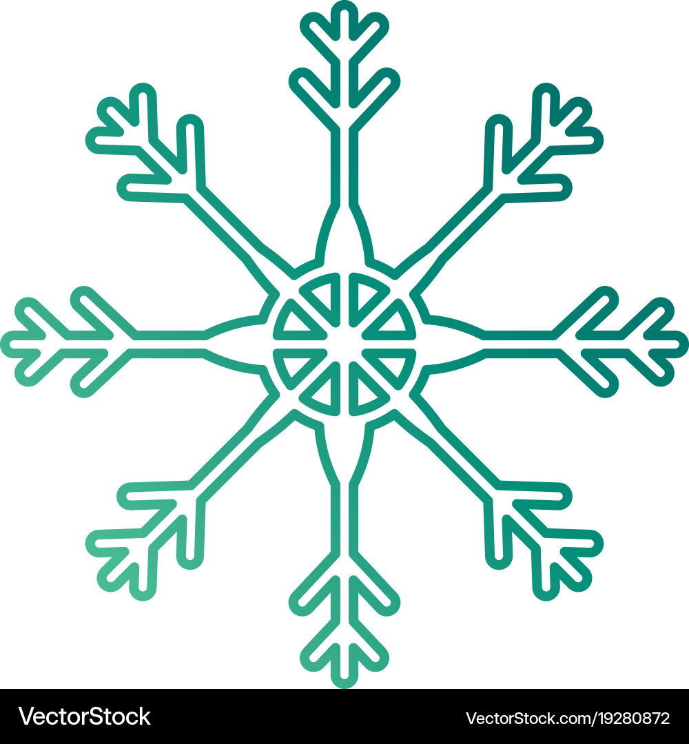 Snow flake isolated icon Royalty Free Vector Image
