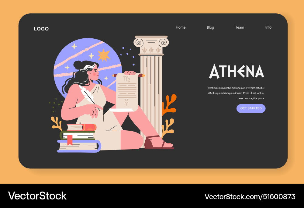 Ancient greek gods flat Royalty Free Vector Image