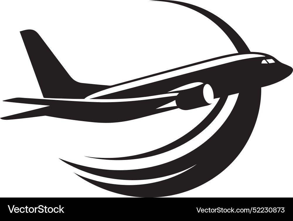 Jetplane recycling and sustainability initiatives Vector Image