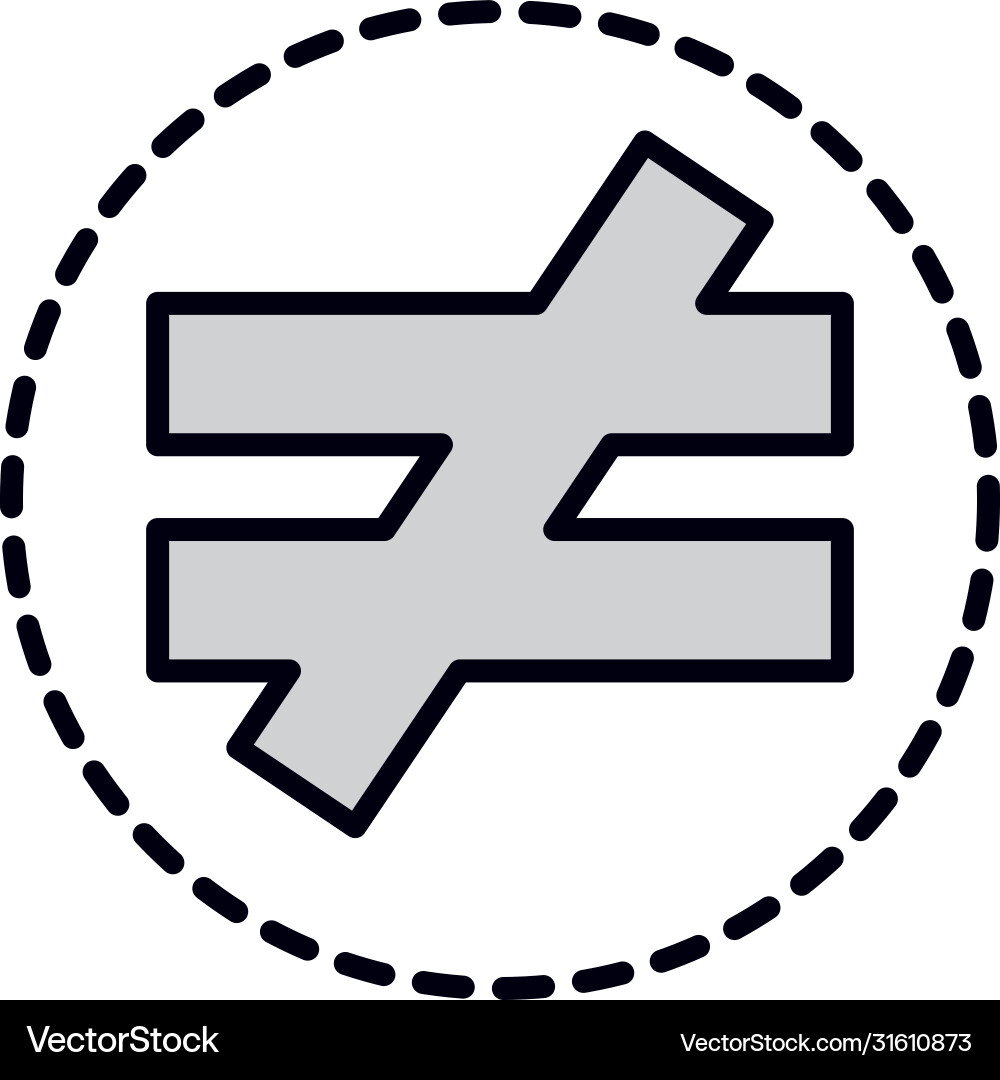 Math education school science no equal symbol line