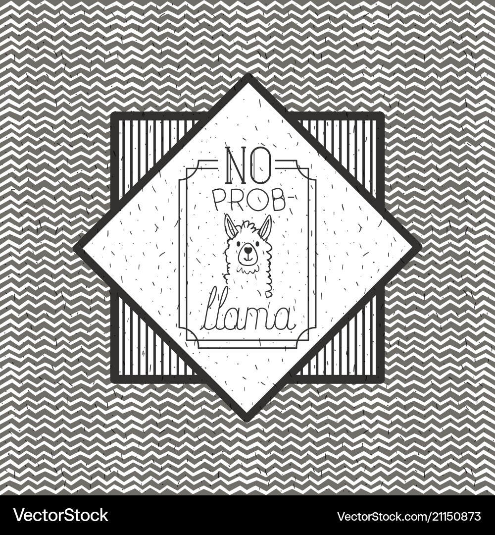 No problem message with hand made font Royalty Free Vector
