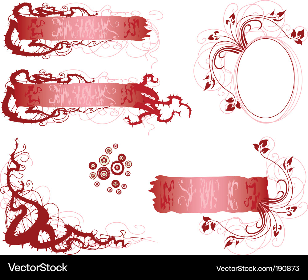 Thorns and flowers Royalty Free Vector Image - VectorStock