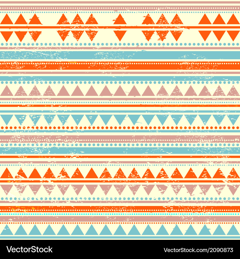 Tribal vintage ethnic seamless Royalty Free Vector Image