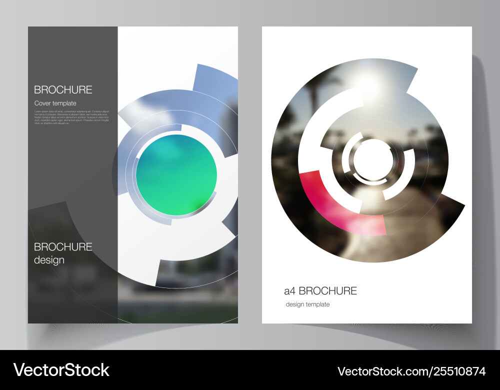 Layout a4 format modern cover Royalty Free Vector Image