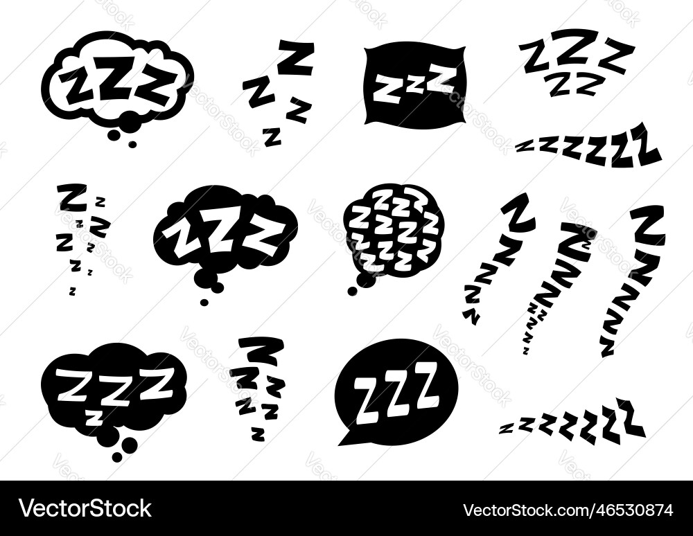 Cartoon Zzz Vector Images (over 1,500)