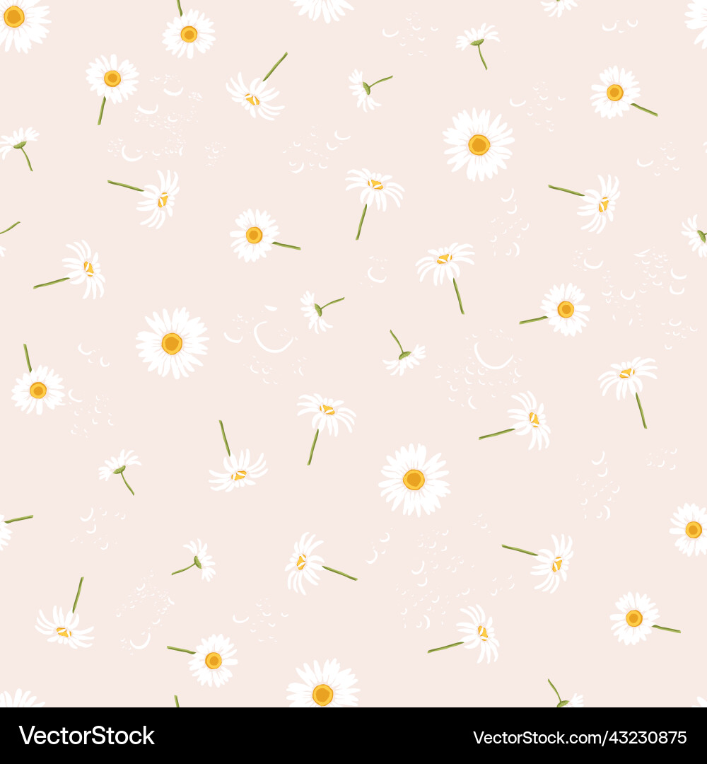 Daisy Wind Pattern Royalty Free Vector Image - VectorStock