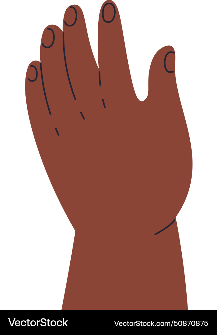 Human hand palm Royalty Free Vector Image - VectorStock