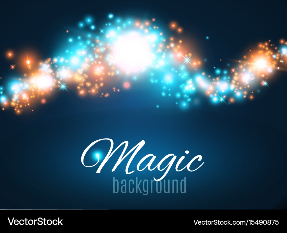 Magic space fairy dust infinity abstract Vector Image