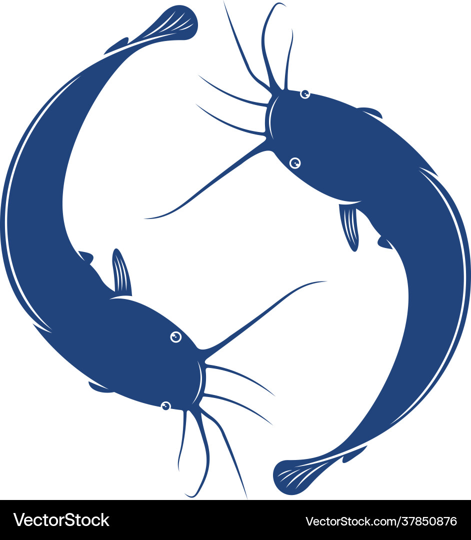 Catfish design creative Royalty Free Vector Image