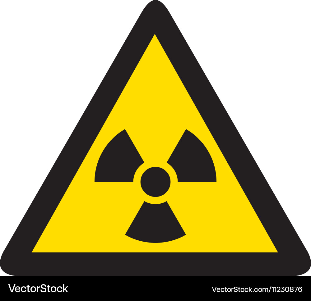 Radiation sign icon Royalty Free Vector Image - VectorStock