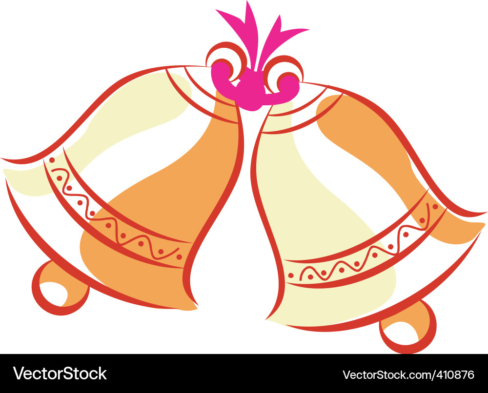 Two bells Royalty Free Vector Image - VectorStock
