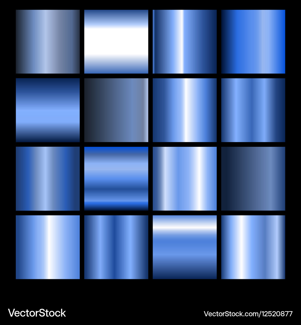 Blue gradients Royalty Free Vector Image - VectorStock