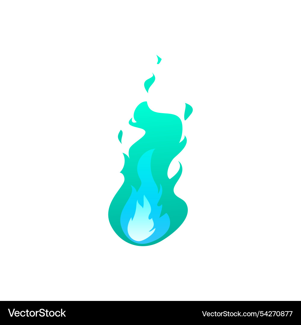 Design of the fire icon with effect Royalty Free Vector