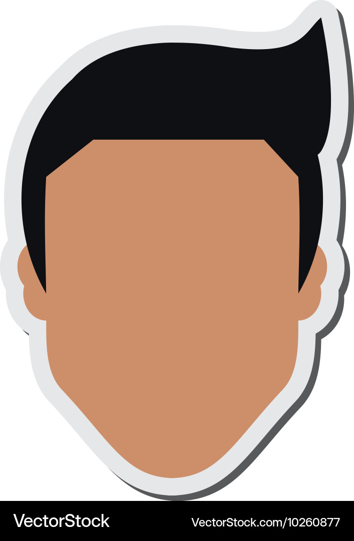 Faceless man icon Royalty Free Vector Image - VectorStock