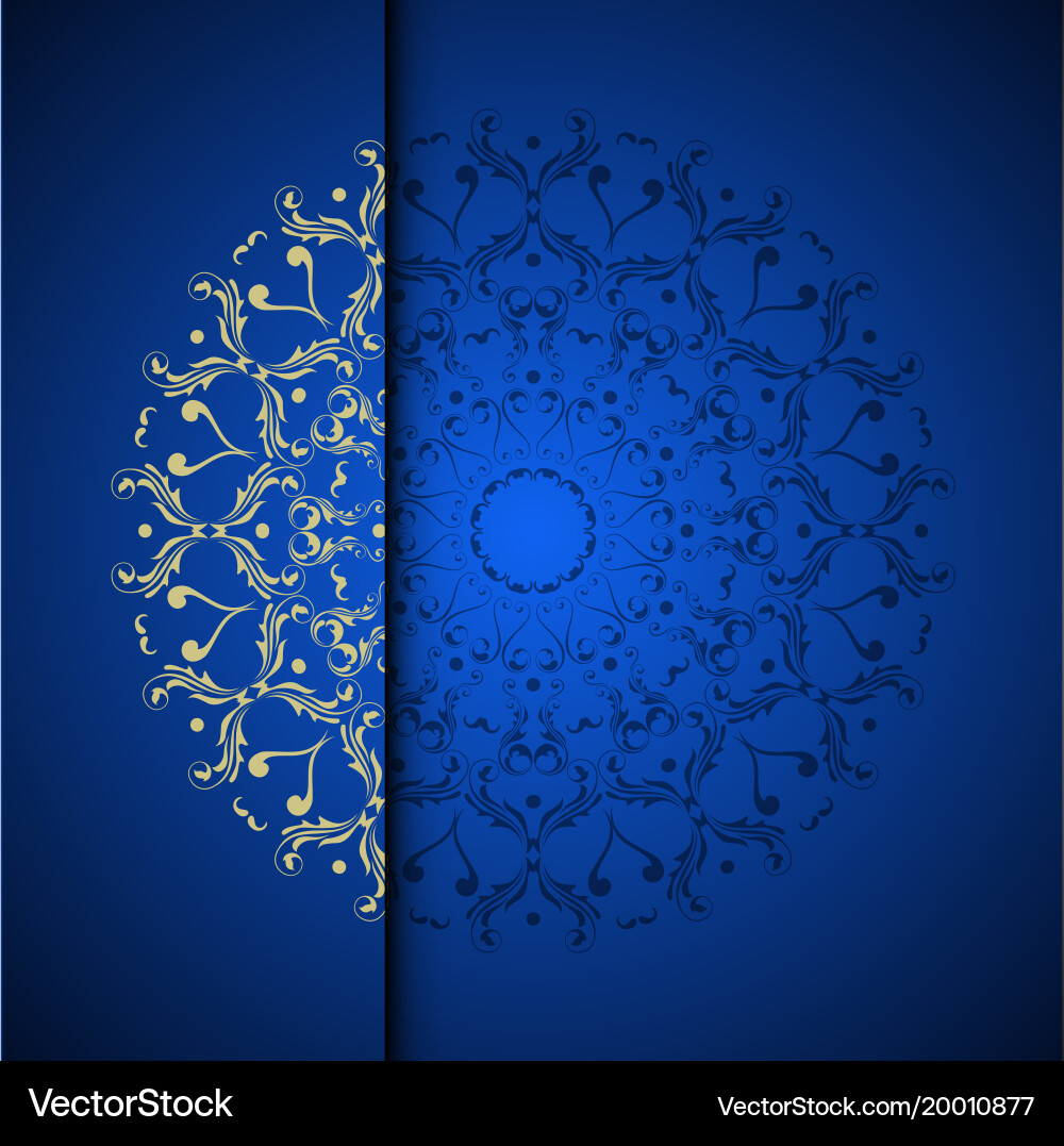 Gold orientalische arabische Muster Hintergrund Vektorbild