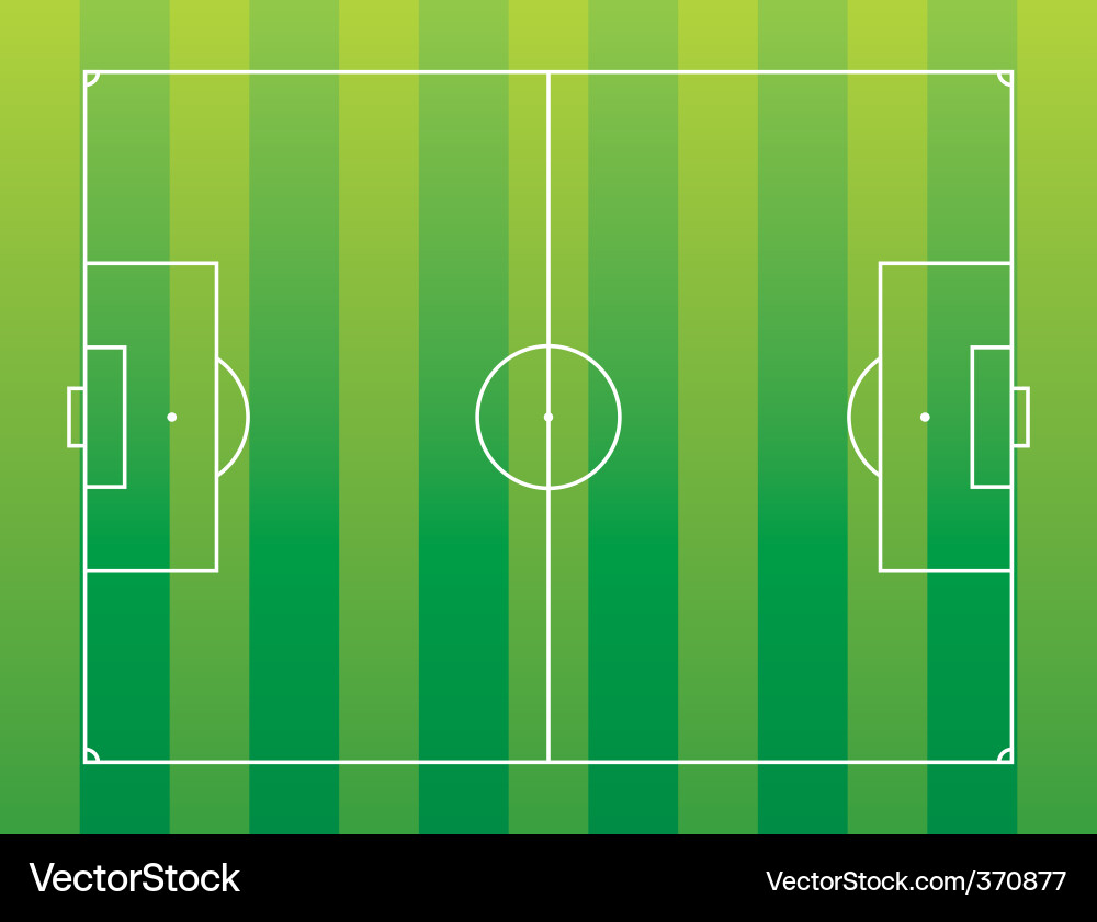 Soccer field Royalty Free Vector Image - VectorStock