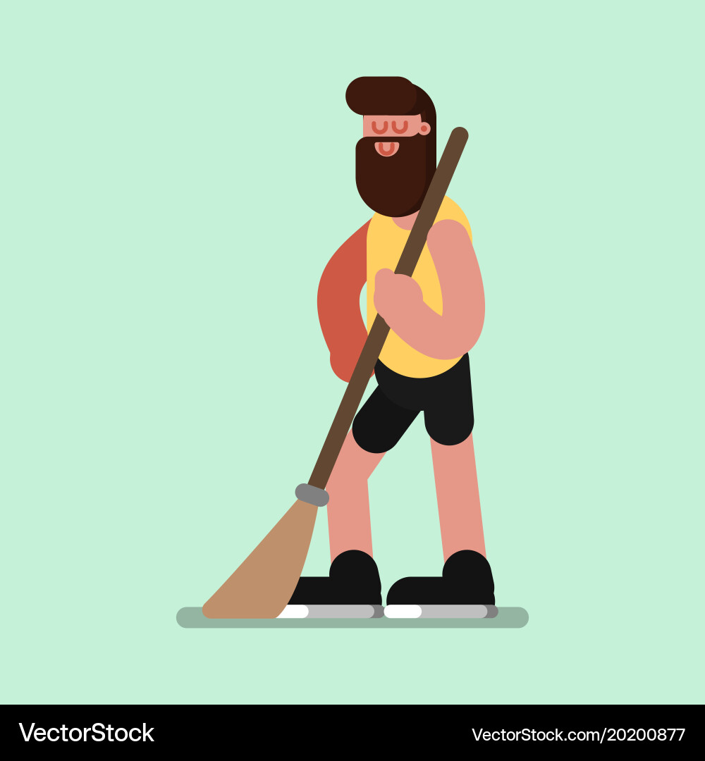 Voluntire clean up the streets Royalty Free Vector Image