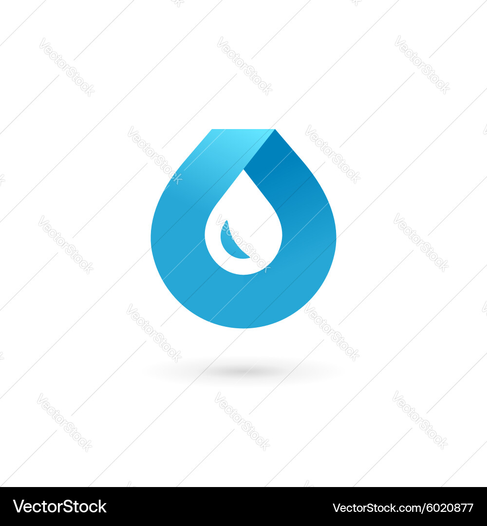 Water drop symbol logo design template icon may Vector Image