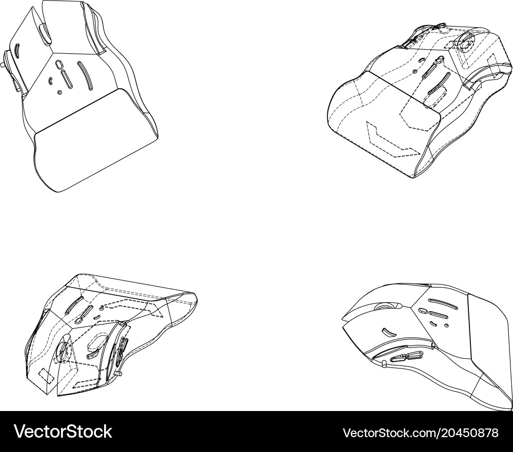 3d model of a mouse Royalty Free Vector Image - VectorStock