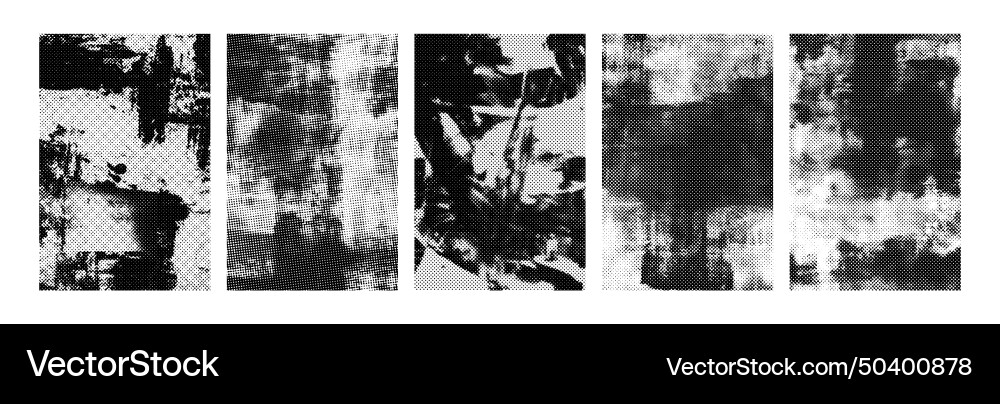 Grunge Halftone Distressed Poster Royalty Free Vector Image