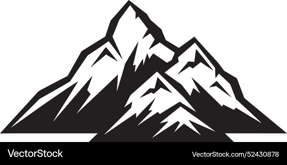 Obsidian ridge artmidnight mountain Royalty Free Vector