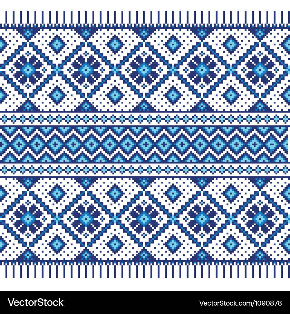 Ukrainian pattern ornament Royalty Free Vector Image