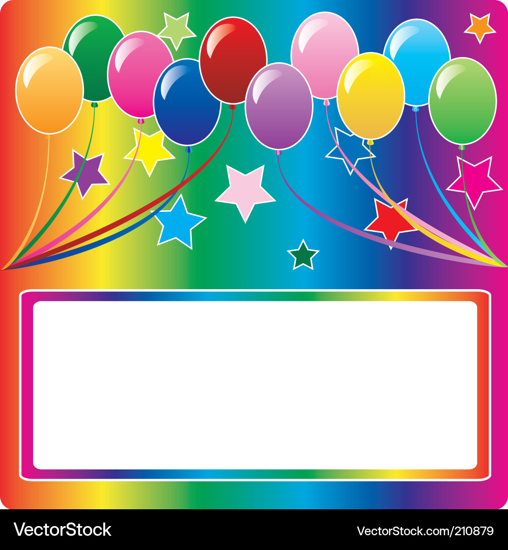 Balloon background Royalty Free Vector Image - VectorStock