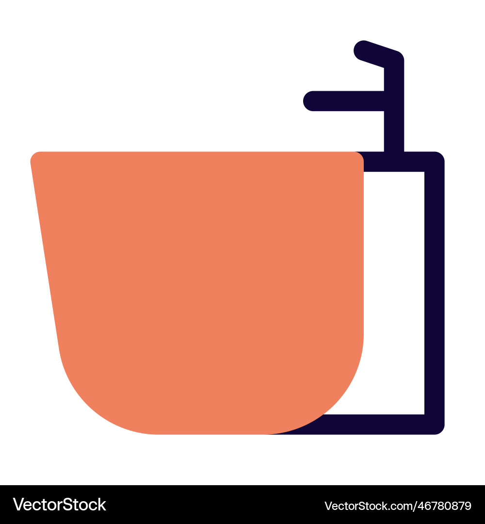 Bidet a separate appliance in the bathroom Vector Image