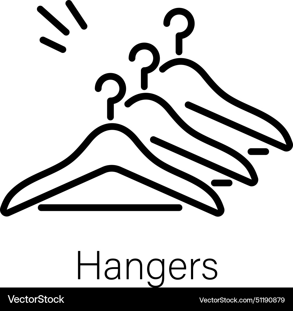 Hangers Royalty Free Vector Image - VectorStock