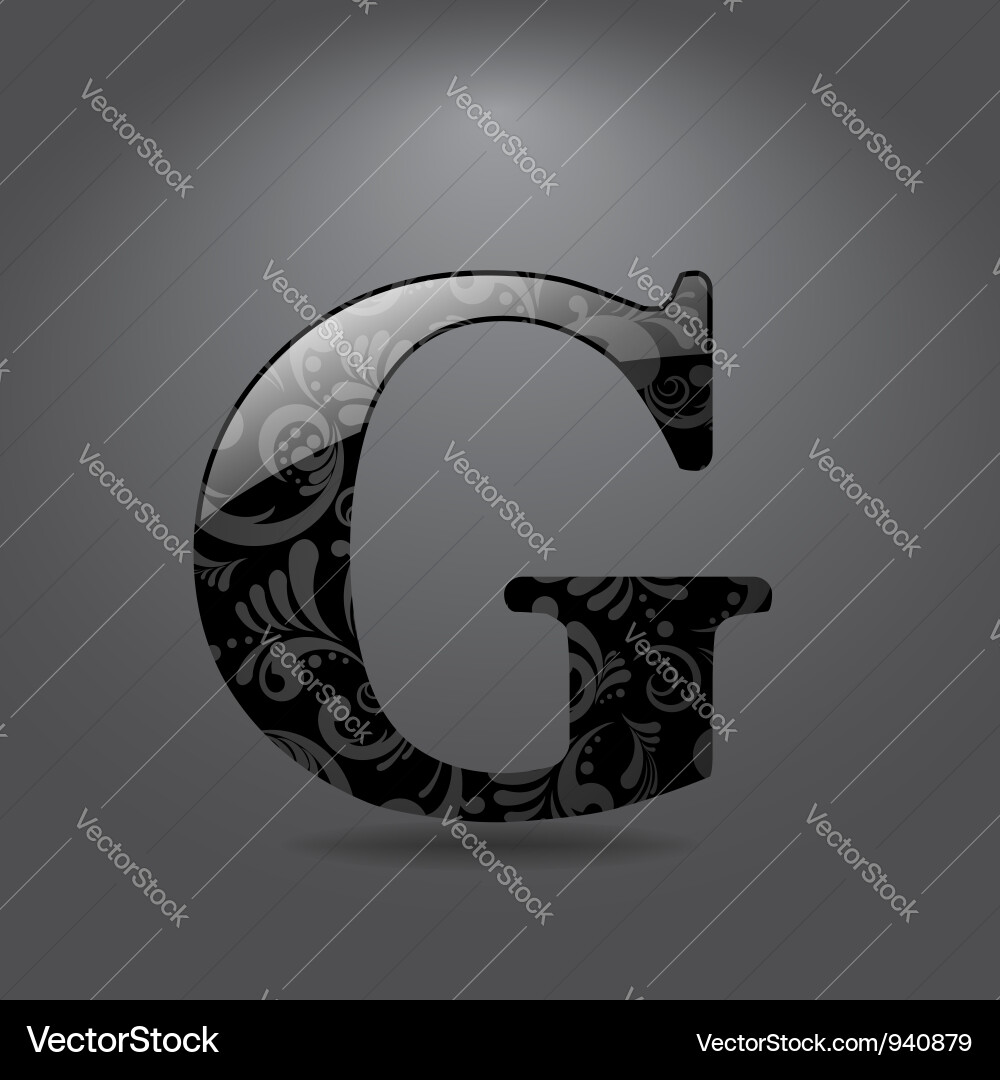 Letter g Royalty Free Vector Image - VectorStock