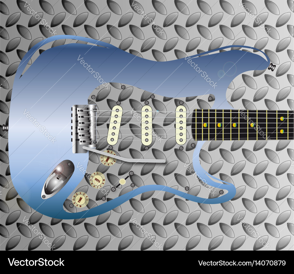 Metal tone guitar Royalty Free Vector Image - VectorStock