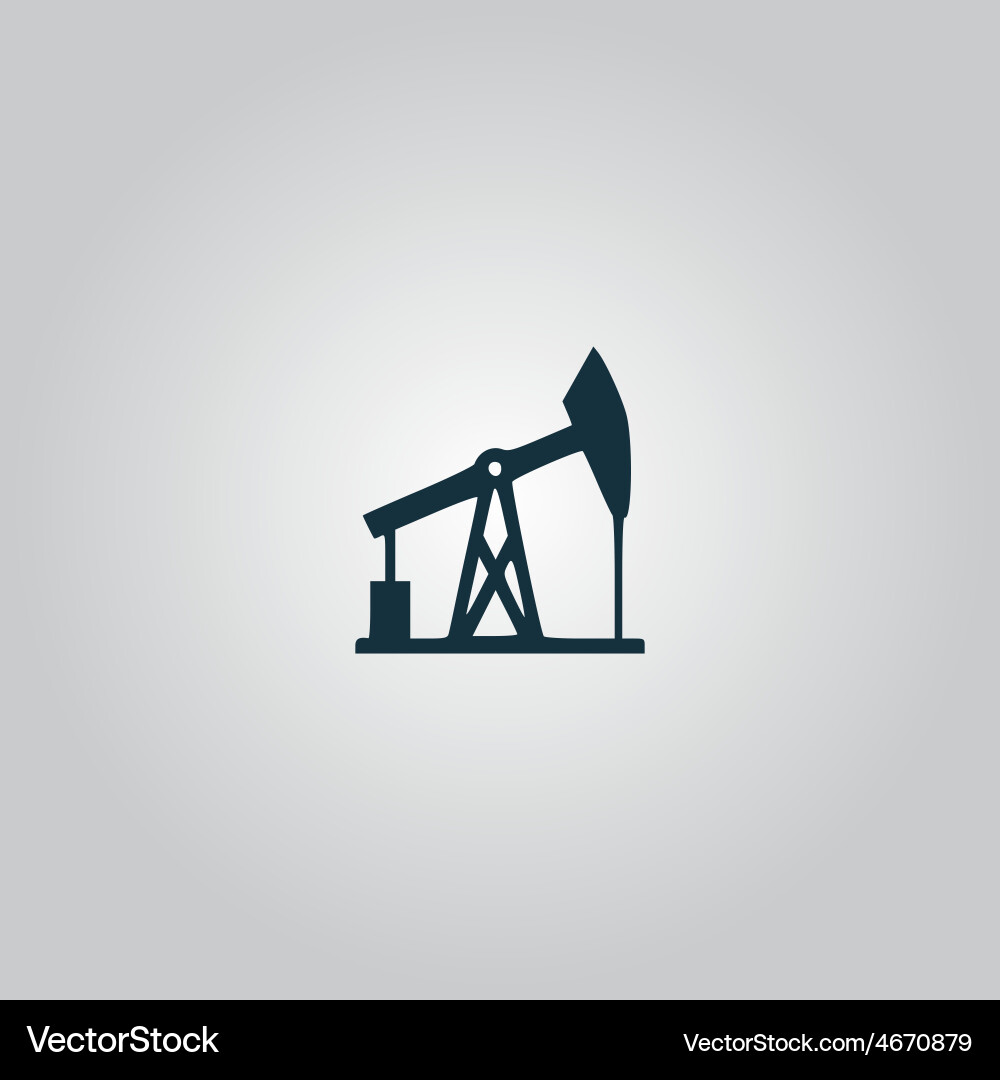 Oil Derrick Icon Royalty Free Vector Image - VectorStock