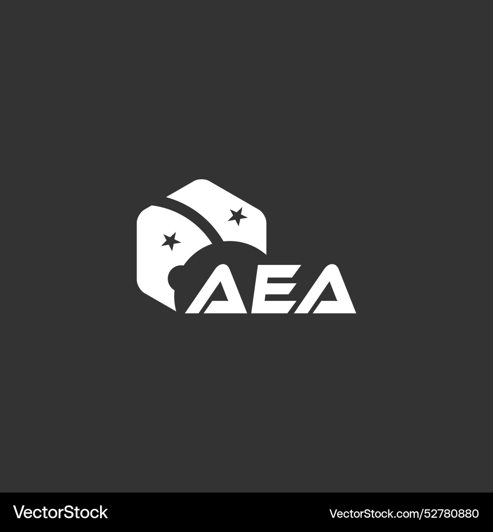 Aea letter logo design on white background Vector Image